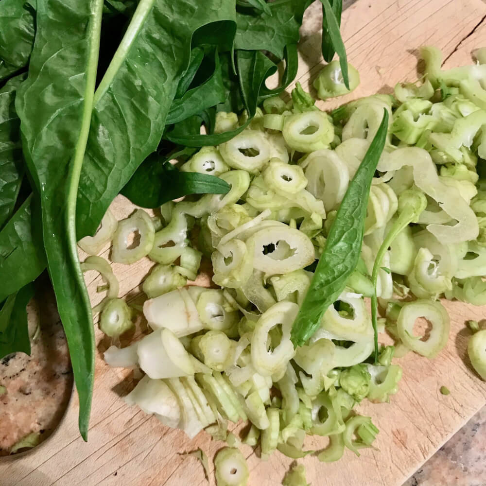 Puntarella en salade - Journal de ce que je mange